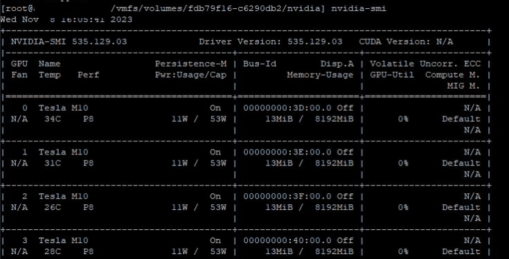 Update NVIDIA vGPU Driver on an ESXi Host – virtual graveyard